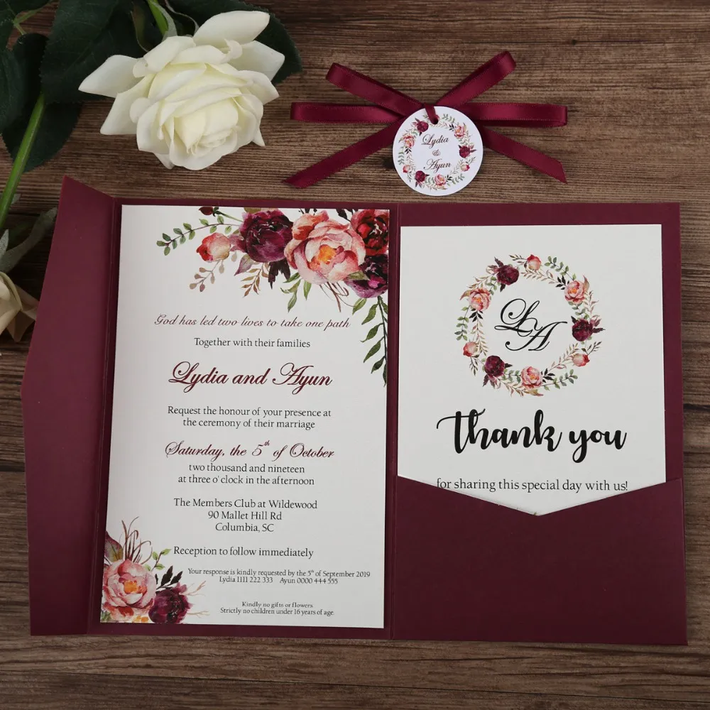 Wedding invitations with rsvp cards 60 photos - Astyledwedding.com
