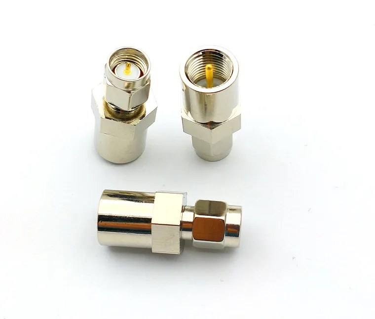 DHgate.com:50Pcs Brass SMA Male to FME Male RF Connector Adapter, Gold ...