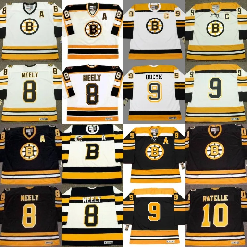 Retro Bruins Jersey: 9 Johnny Bucyk, 10 Carol Vadnais, 11 Steve Kasper ...