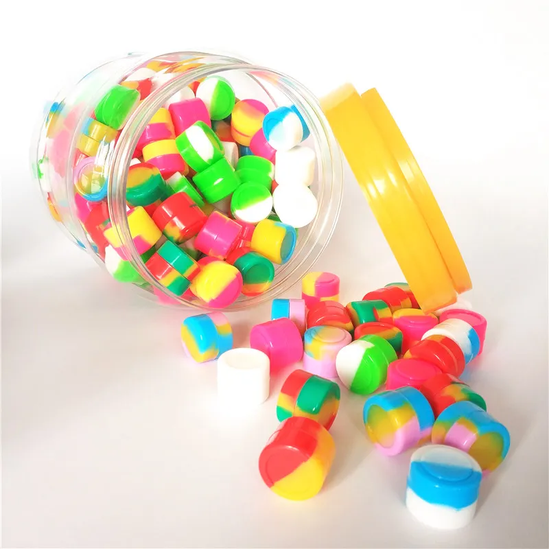 DHgate.com:150Pcs Mini Silicone Dab Jars, 2ml Round Shape Wax ...