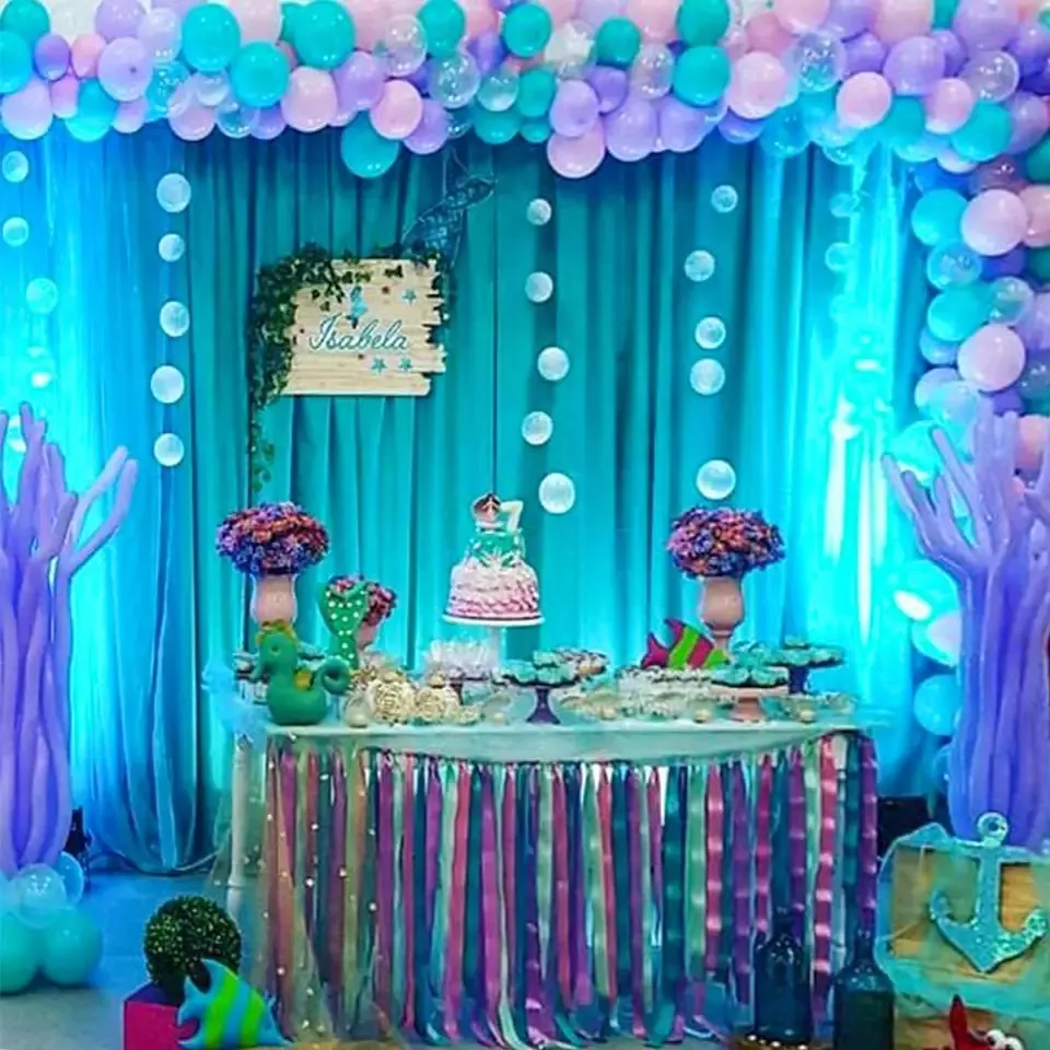 12 Rolls Crepe Paper The Streamers Live Mermaid Colors,Purple And Baby ...