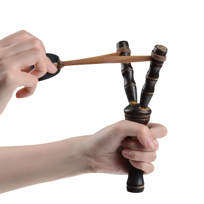 Children's Wooden Slingshot Toy with Rubber String: Fun, Traditional ...