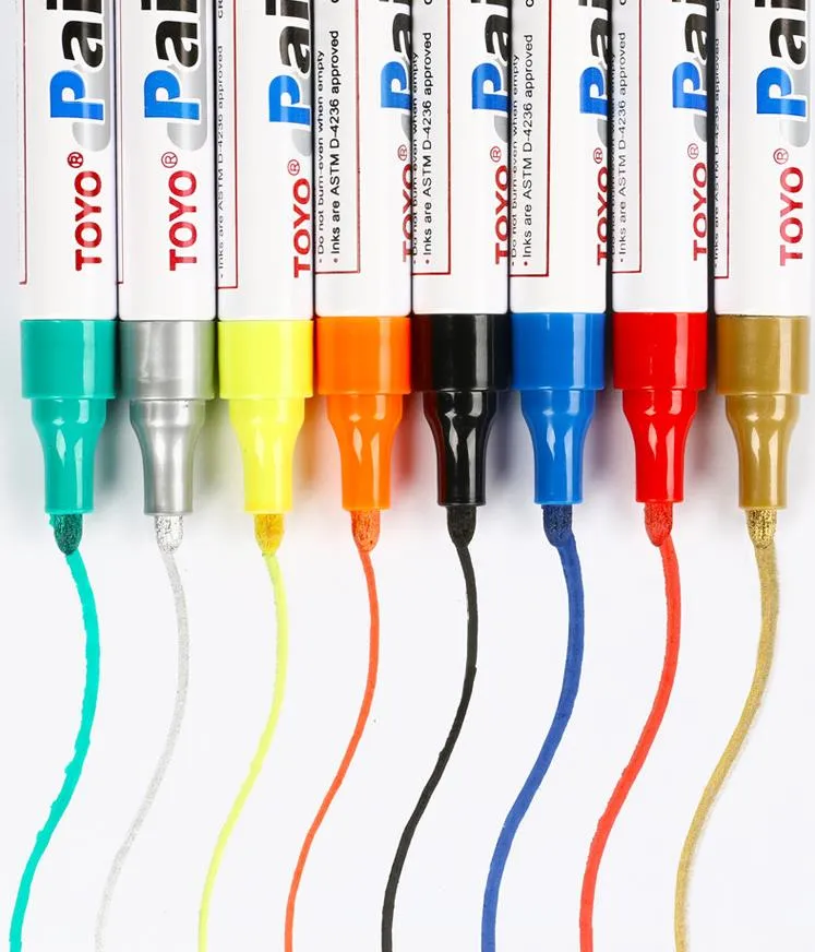 Vibrant Oil Paint Marker Pens - Medium Tip, Multi-Surface Use: Rock ...