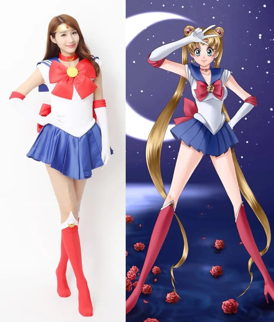 2020 New Japanese Anime Sailor Moon Cosplay Costume Sailor Moon Dress ...