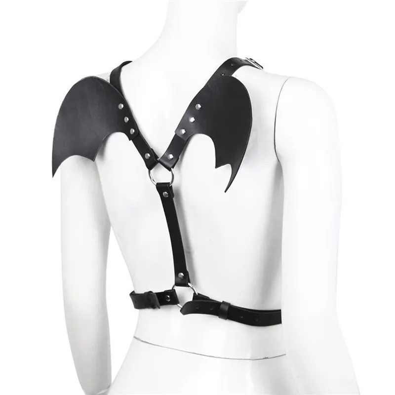 Teasing Play Leather Accessories Men's Leather BDSM Shoulder Harness ...
