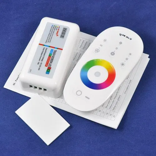 Wireless RGB Lights RF LED Controller: 4 Channel Touch Remote For RGBW ...