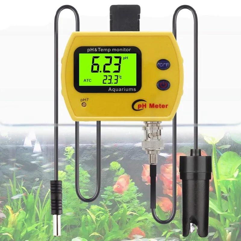 PH And EC Meter Digital PH Thermometer With EU Plug, Replaceable BNC ...