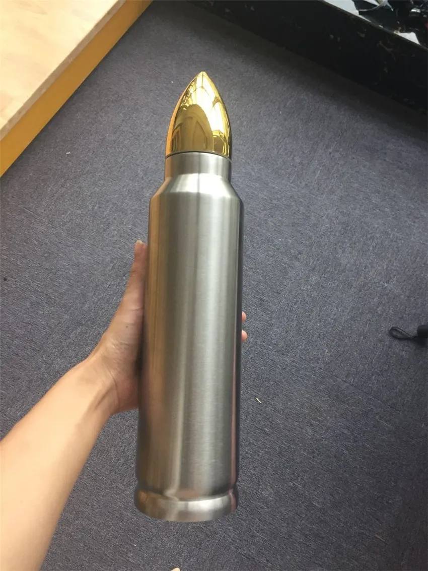 Personalized Bullet-Shaped 1000ml Stainless Steel water bottle water ...