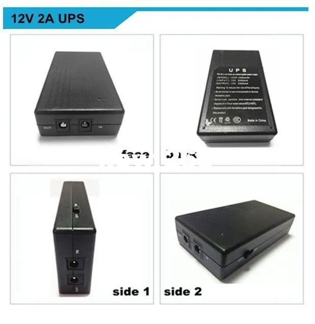 Mini UPS Battery Backup - 12V 2A 22.2W Uninterruptible Power Supply for ...