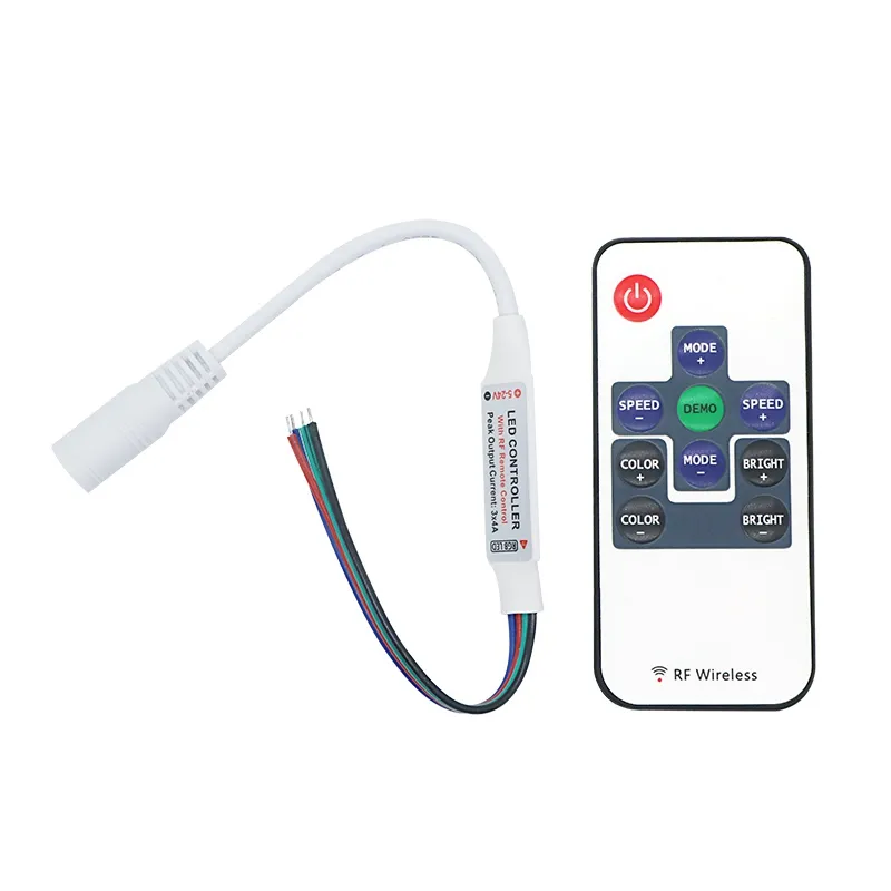 Wireless LED Strip Light Controller Edison2011 RF 10 Keys RGB ...