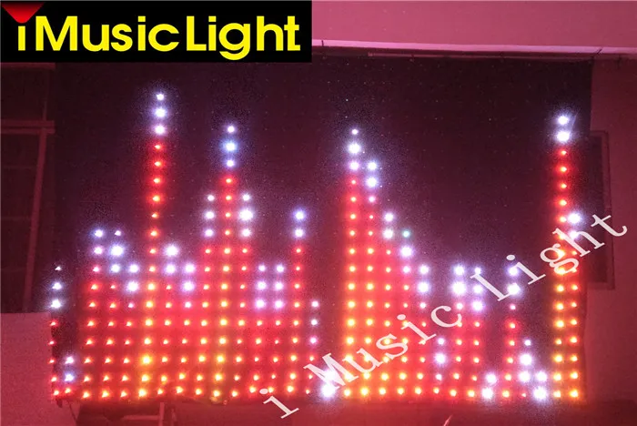 P10 2MX2M LED Vision Curtain Stage Effects Light Display LED Video ...