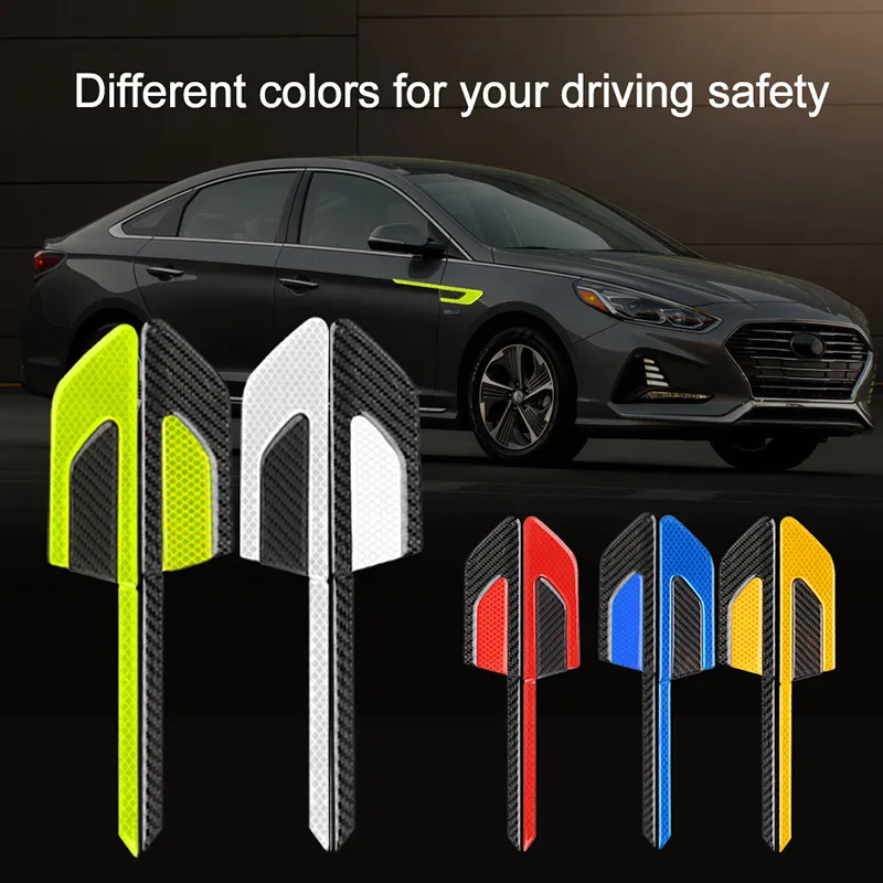 Waterproof 3D Reflective door side stickers with Anti-Collision Warning ...