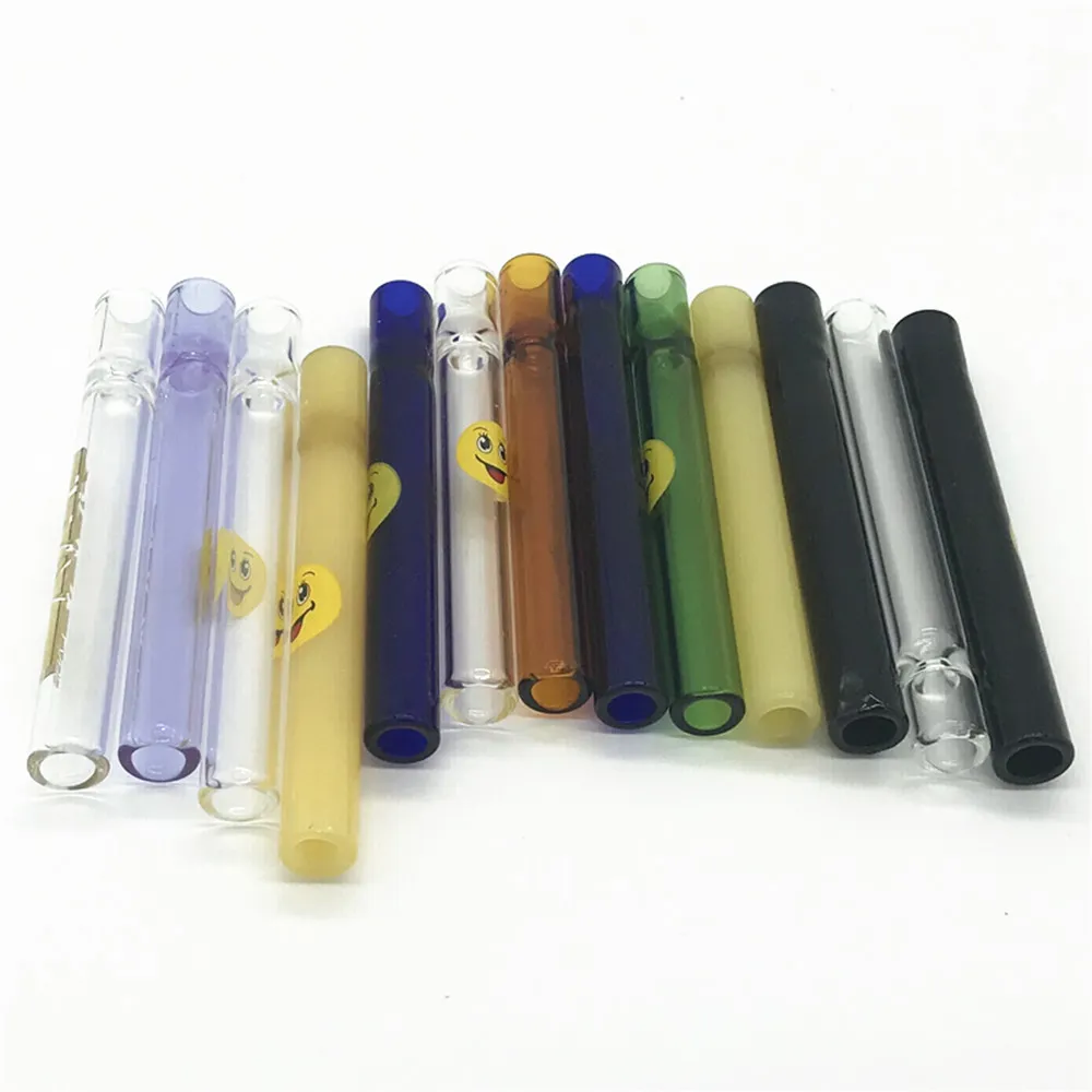 Colroful Thick Pyrex 4inch Pipe Filters One Hitter Bat Cigarette Holder ...