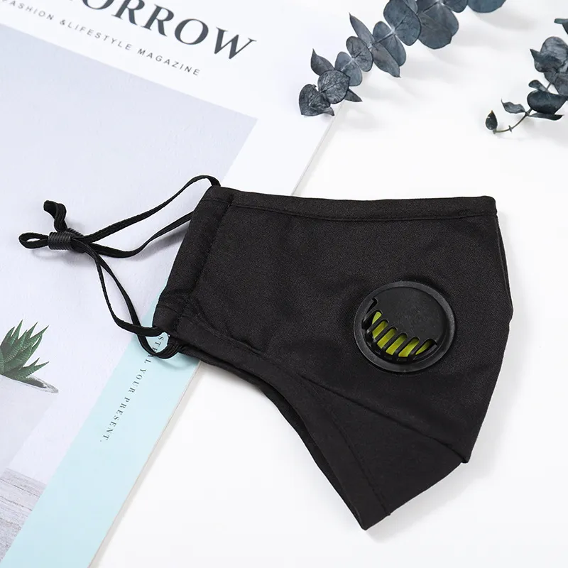 Designer Dustproof PM2.5 Cloth Mask With Filter With Breathing Valve ...