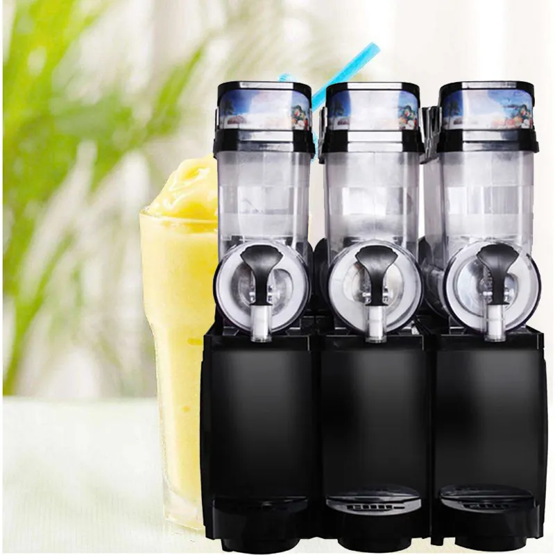 Commercial Snow Slush Machine - 3 Cylinder Frozen Drink Maker, Heavy ...