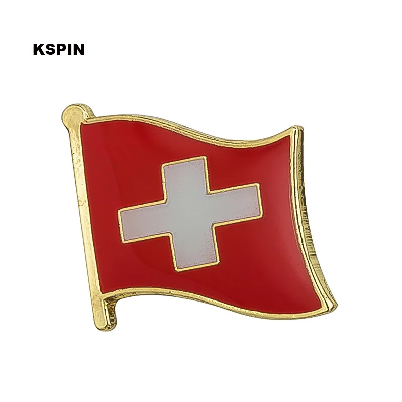 Exquisite Switzerland Flag Lapel Pin Badge For Patriotic Enthusiasts ...