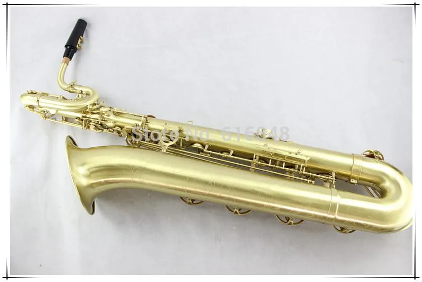 Baritone Saxophone Eb Alto Sax Brass Gold Matte Surface W/ Nylon Case ...