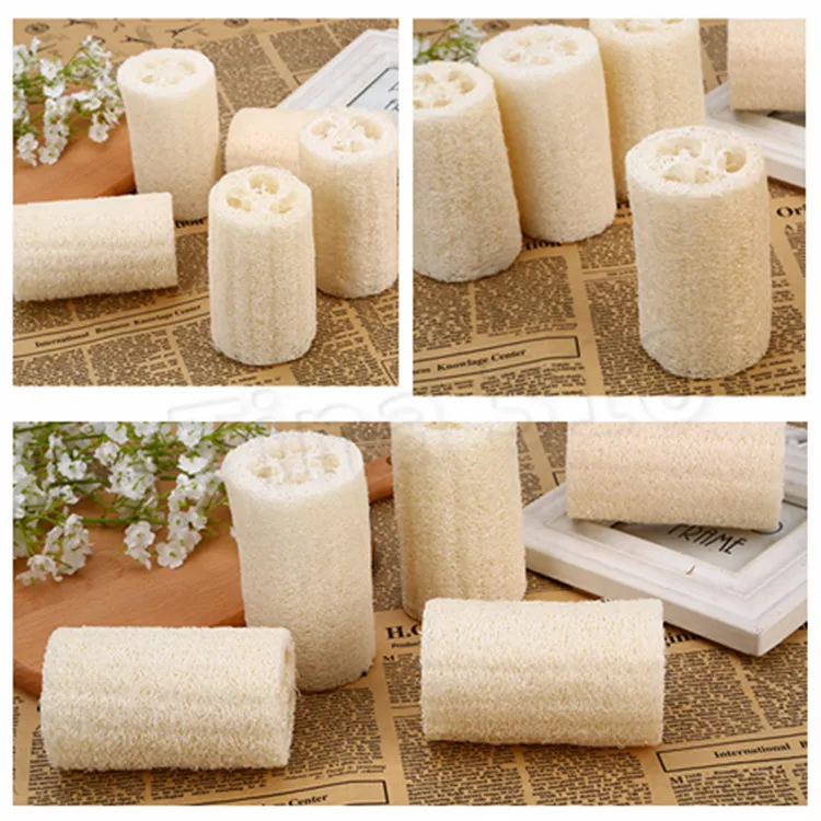 Natural Luffa Shower Sponge Exfoliating Body Scrubber Lightweight ...