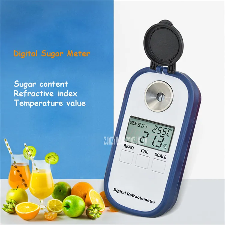 Digital Display Sugar Meter Refractometer Sugar Tester Food Fruit From 