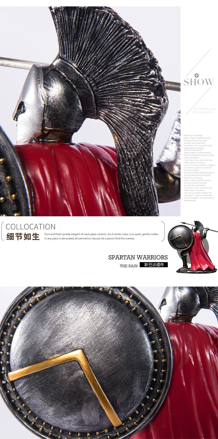T200331 Ancient Rome Spartan Warrior Statue Resin... From Xue10, $21.43 ...