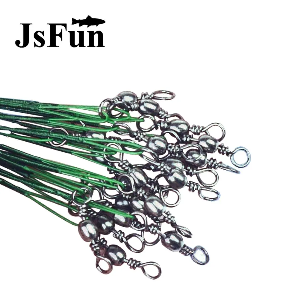 Durable Coated Steel Fishing Leader Wire Set Assorted Lengths 15cm ...