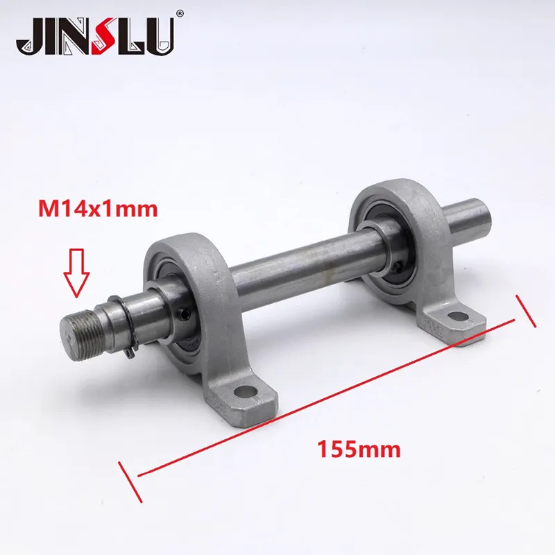 Precision Spindle Shaft with Bearings - M14x1mm, 156mm - Ideal for Mini ...