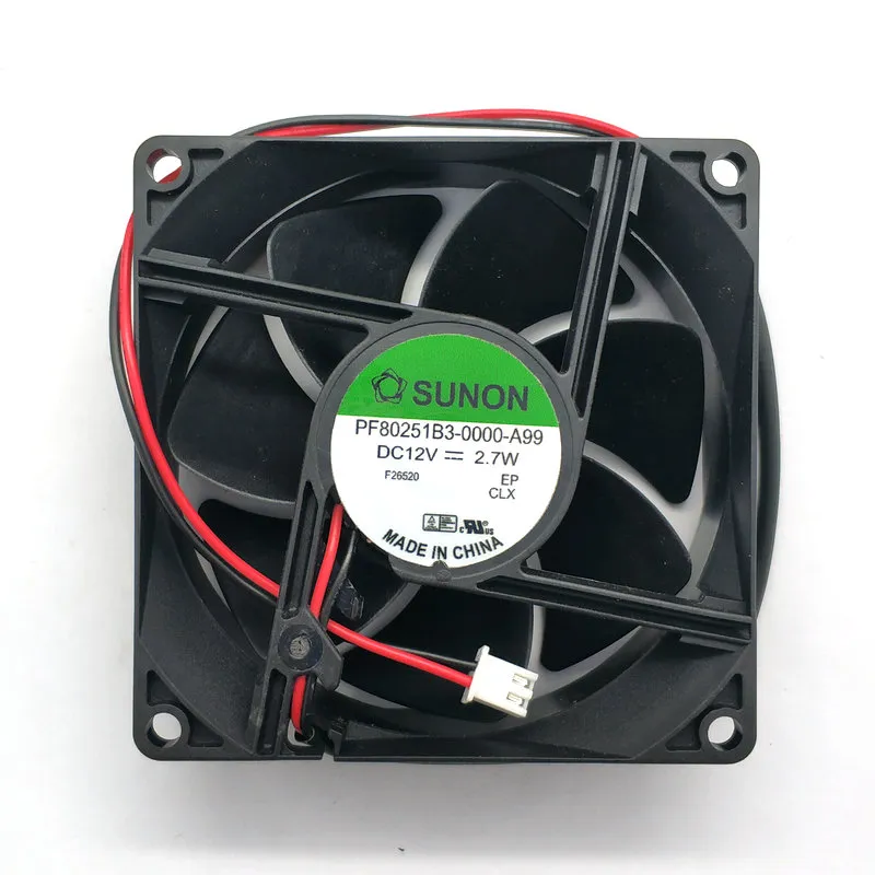 DHgate.com:Sunon 8cm Cooling Fan, 80x80x25mm, 12V 2.7W, 3-Pin Connector ...