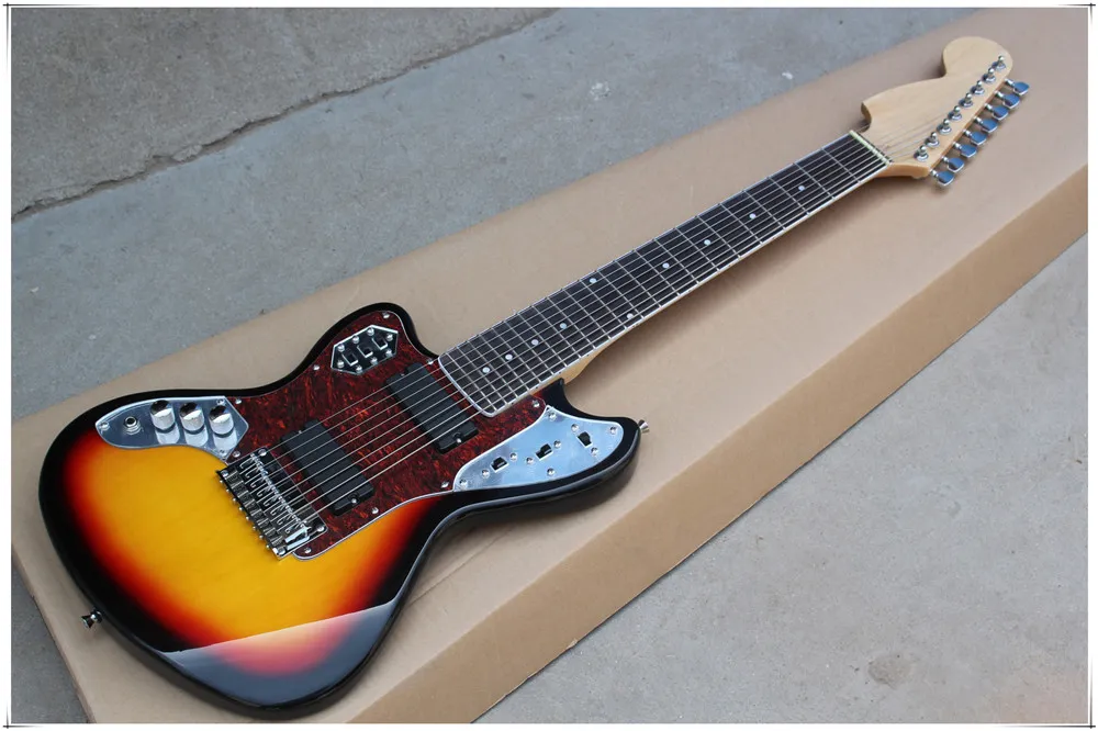 Left Handed 8 String Electric Guitar, Red Tortoiseshell Pickguard ...