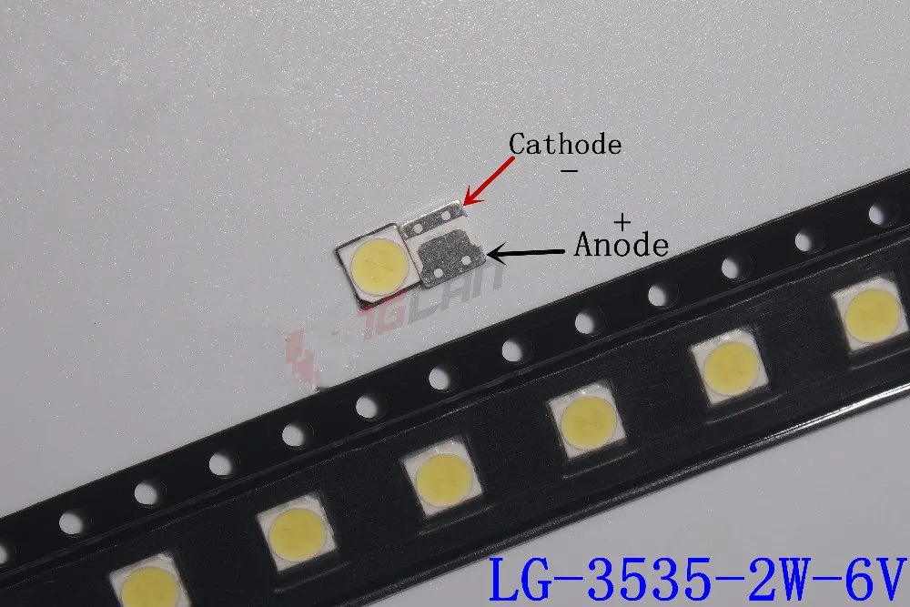 LED TV Backlight Replacement LG Innotek LED 2W 6V 3535 Cool White LCD ...