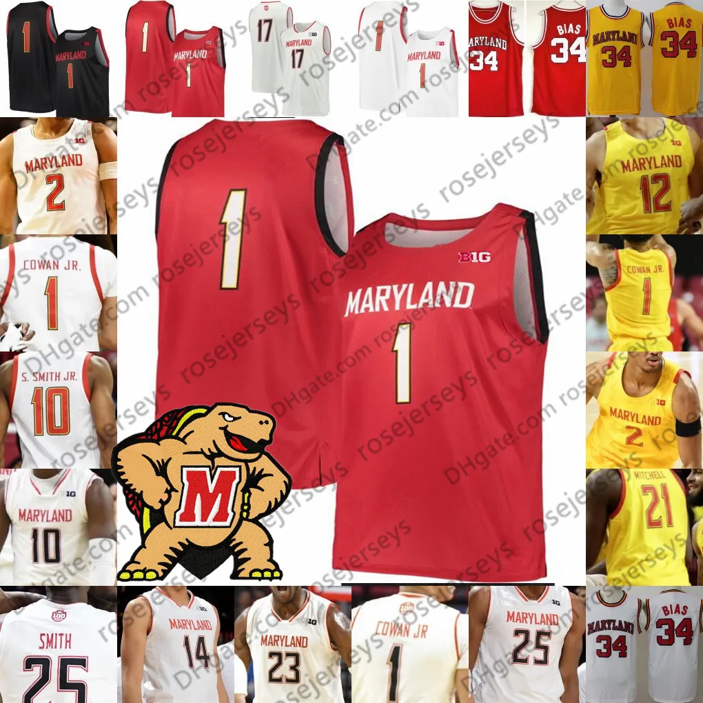 Custom Terrapins Terps #4 Ricky Lindo Jr. 5 Eric Ayala 10 Serrel Smith ...