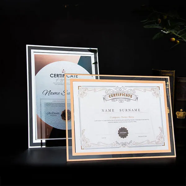 Picture Frame Certificate Holder Personalized Display For Health And ...