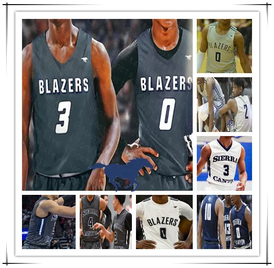 Sierra Canyon High School Basketball Jersey - Custom Bronny James ...
