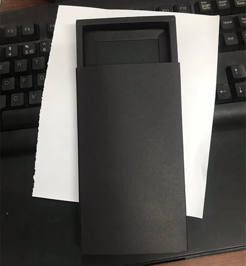 Kraft Paper Gift Box For Phone Case: Retail Packaging In Black ...