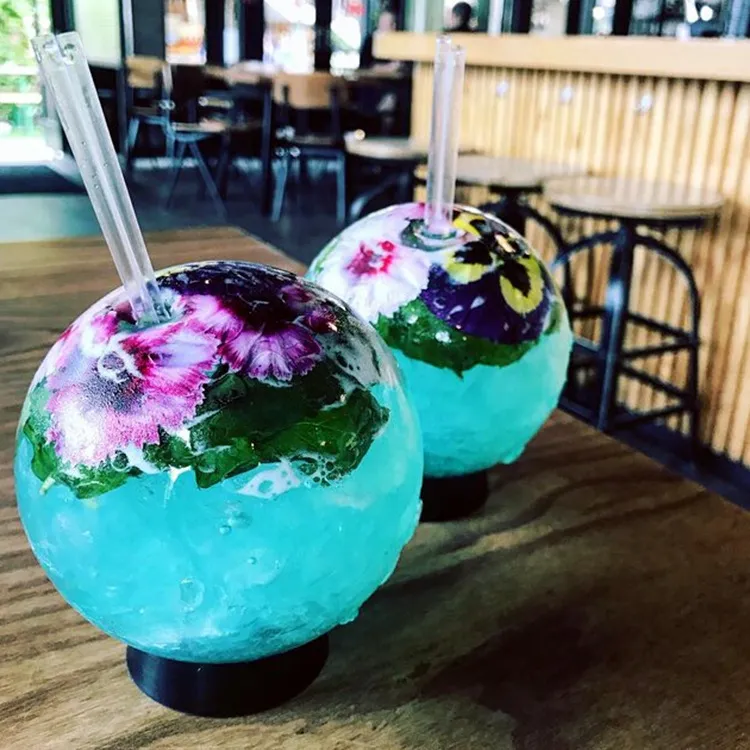 Novelty Drinking Glasses: Crystal Sphere Cocktail Cups, Creative Juice ...