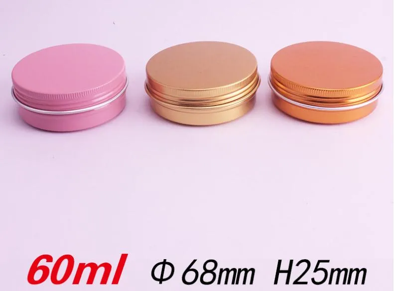 2 oz Multi-Colored Aluminum Tins: Round Metal Containers with Screw ...