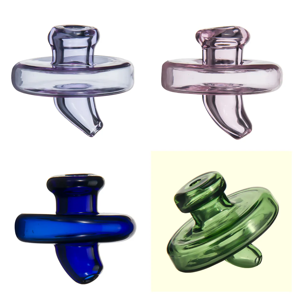 UFO Bubble Carb Cap, 34mm OD Colored Glass With Air Hole Hat For Dab ...