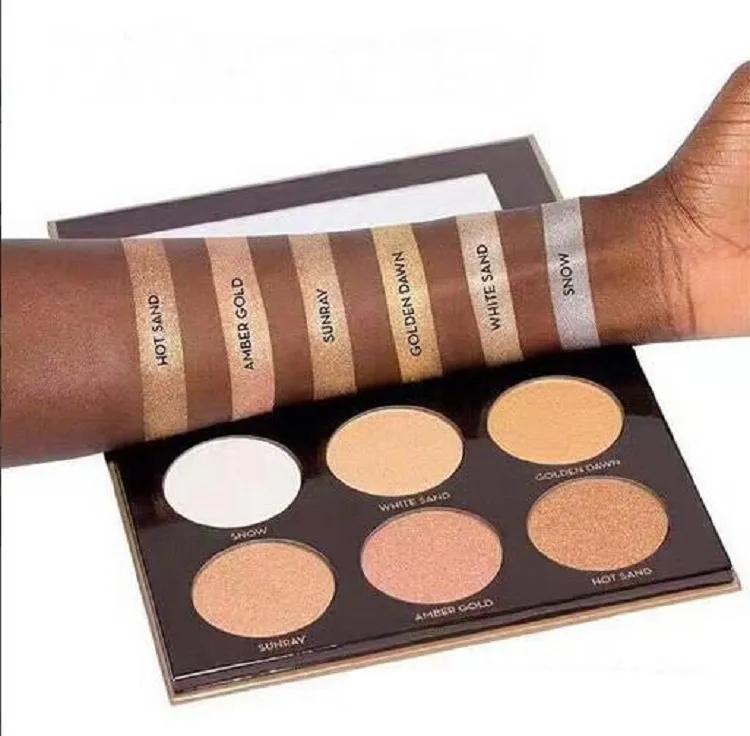 DHgate.com:Bronzer & Highlighter Face Makeup Kit, 6 Color Gold Box ...