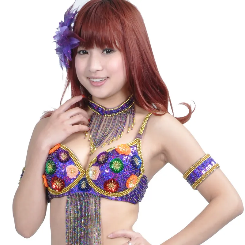 Cheap Dance Jewelry Oriental Dance Costume Accessories Sequin Beaded