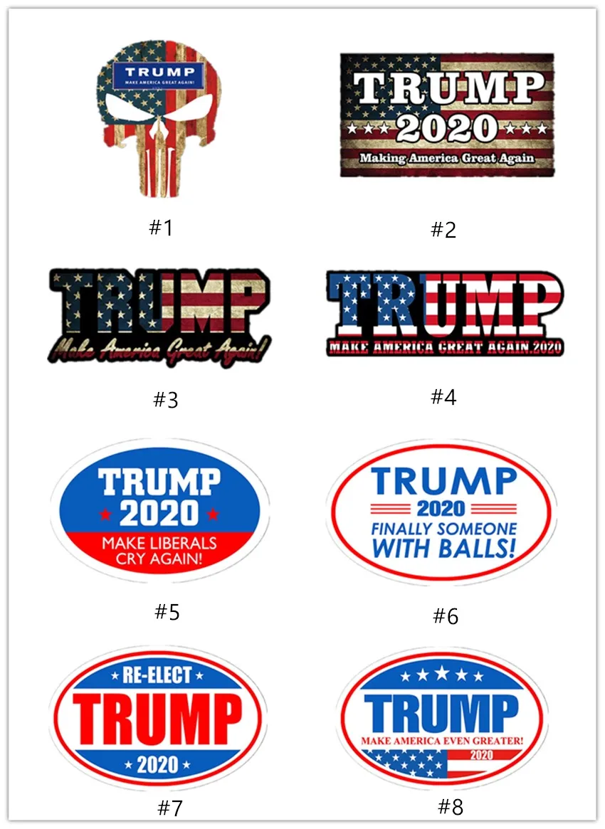 2020 Trump Car Stickers 2020 Presidential Election Donald Trump Sticker ...