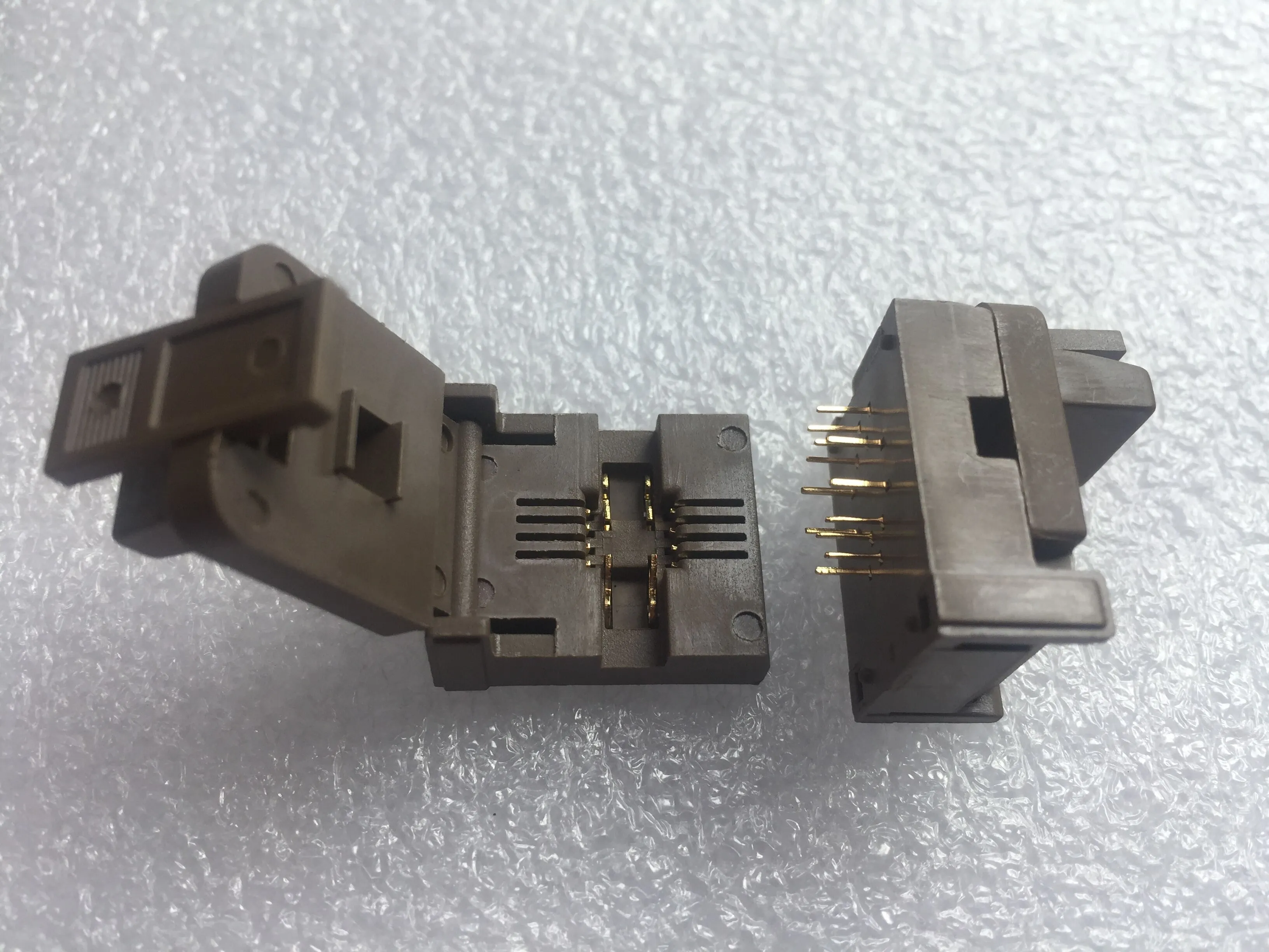 Pcie 8 Pin QFN8 IC Test Socket DFN8P 1.27mm Pitch, 5x6mm IC Body With ...