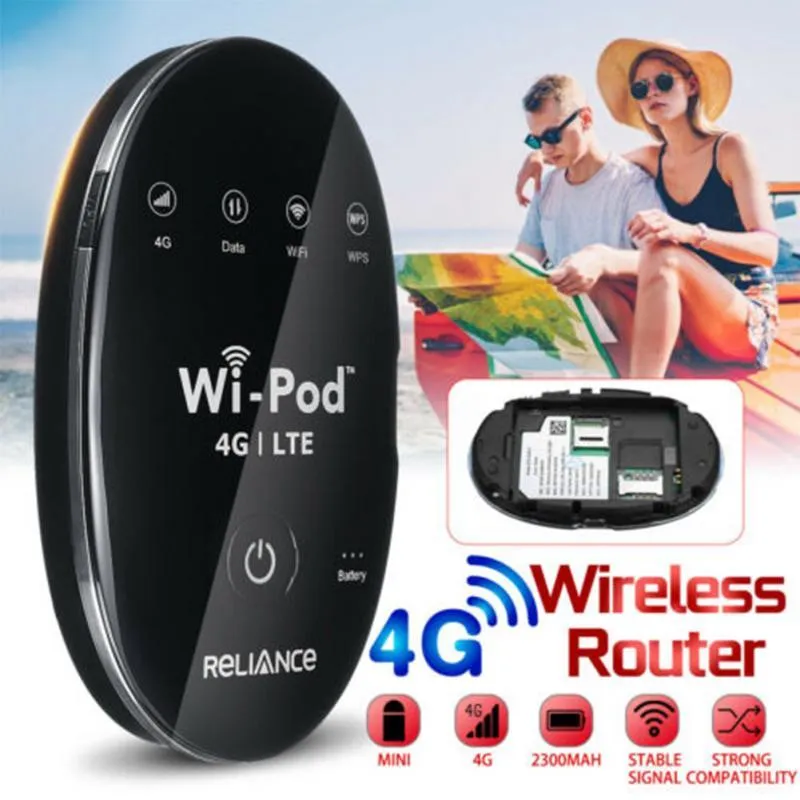 Pocket 4G LTE Mobile Hotspot - Universal Travel WiFi Router ...