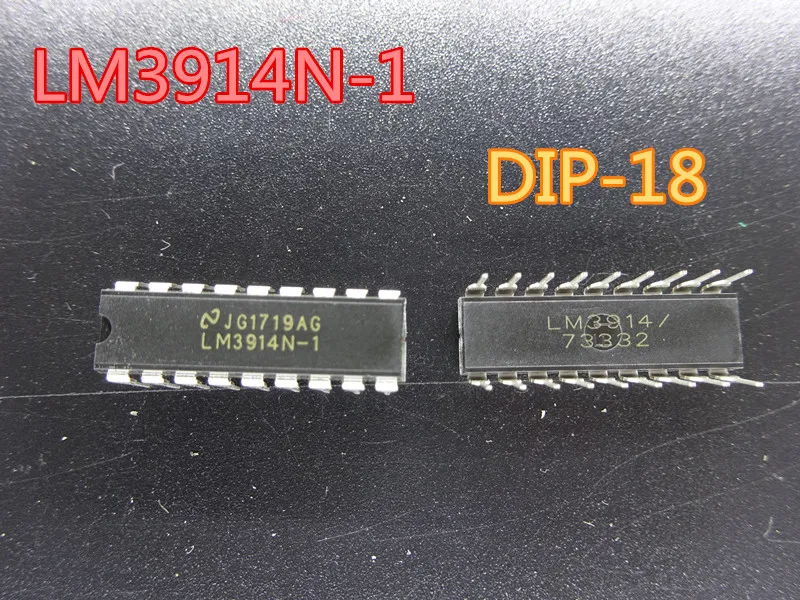 Ibm 9406 10-Piece LM3914N DIP-18 IC Chip - LED Bar Graph / Dot Display ...