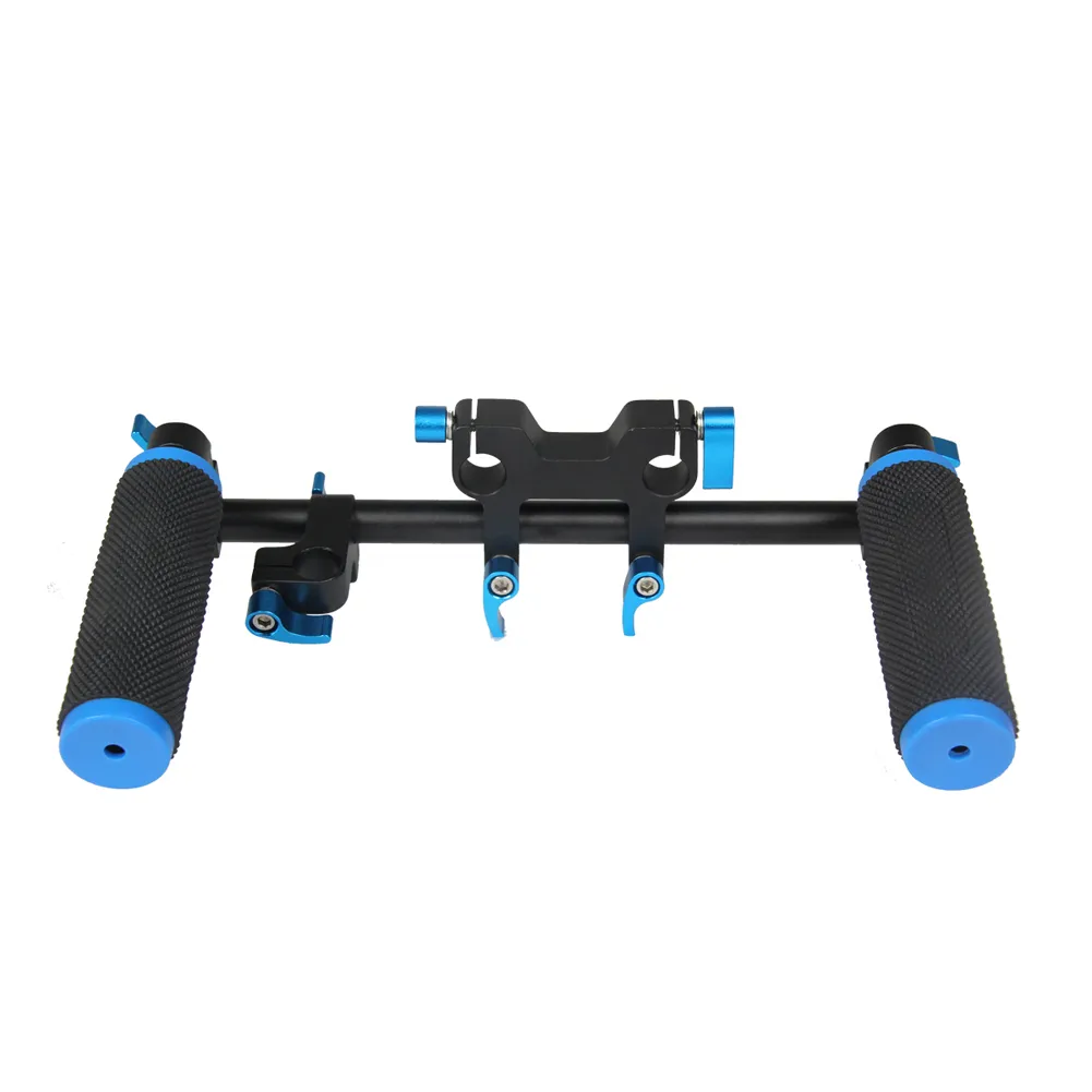 Video Camera Shoulder Mount DSLR Rig Aluminum Alloy Handgrip Stabilizer ...