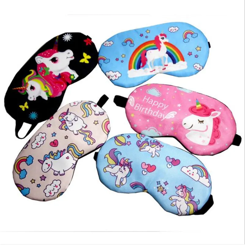 Cute Cartoon Animal Sleeping Mask - Unicorn Horse Design, Soft ...