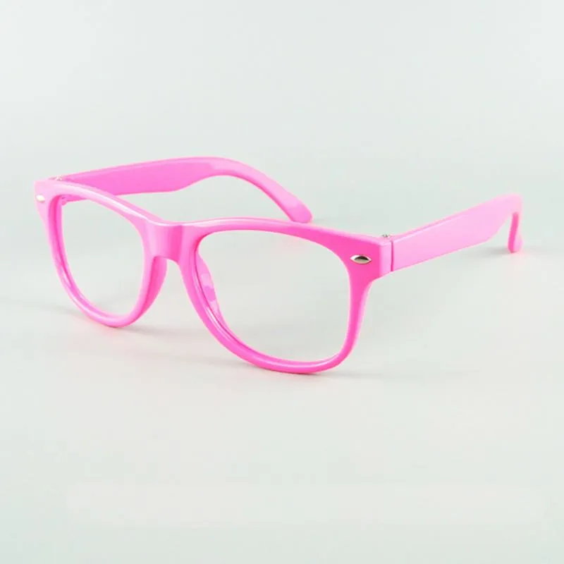 Neon Pink Nerd Glasses