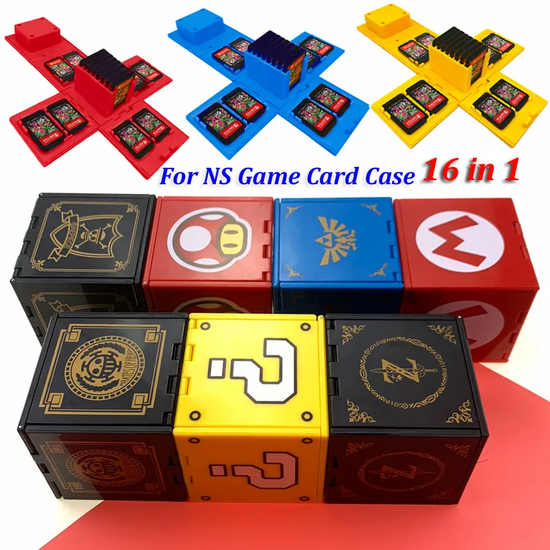Nintendo Switch Game Card Case - 16 Game Cartridge Holder, Shockproof ...