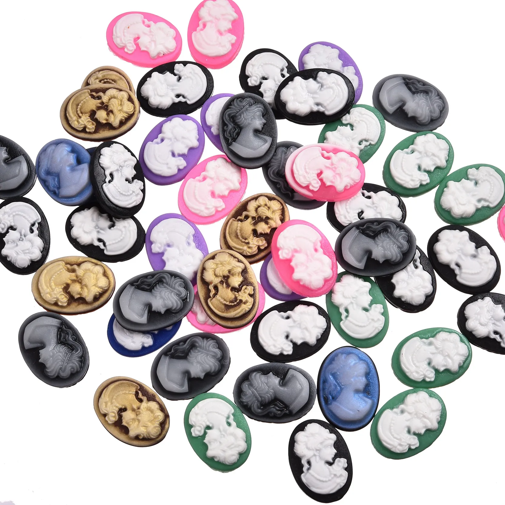 Resin Cabochons: Mixed Shapes & Colors for Scrapbooking, Christmas ...
