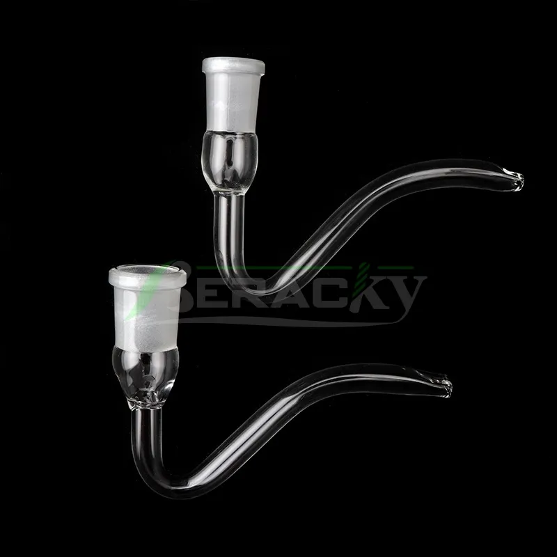 Glass J Hook Adapter 14mm, 18mm Female, Free Shape Glass Material | DHgate