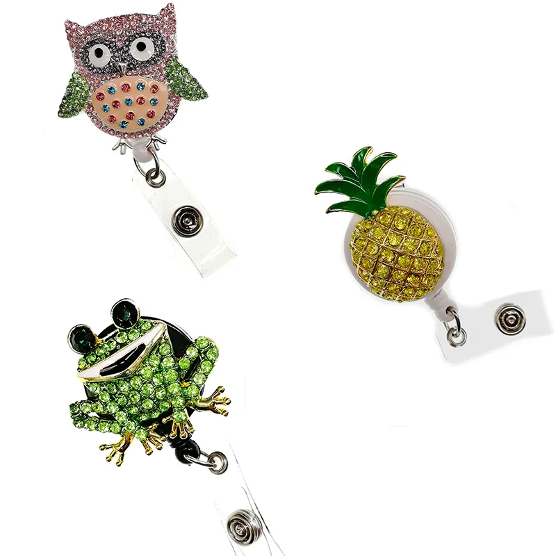 DHgate.com:Colorful Retractable Badge Reel Clips for ID, Nurse, Student ...