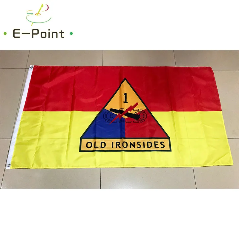 USA 1st Armored Division Flag 3ft*5ft 90*150cm Size... From Huyongkui ...